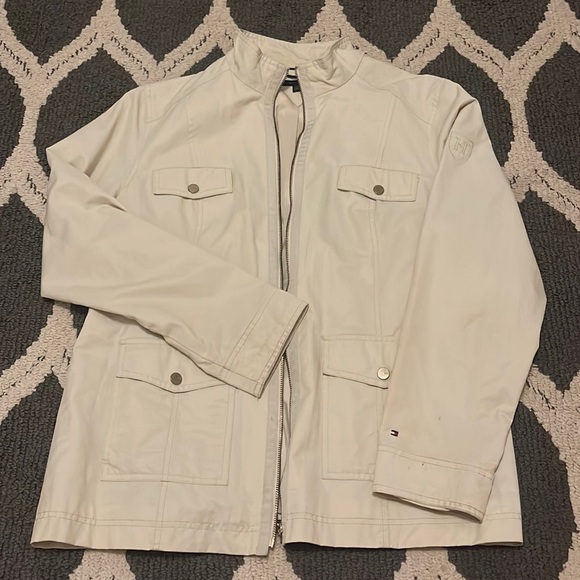 Tommy Hilfiger | Jackets & Coats | Tommy Hilfiger Cream Field Jacket ...